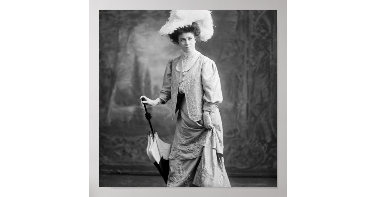 Fancy Outfit: early 1900s Poster | Zazzle