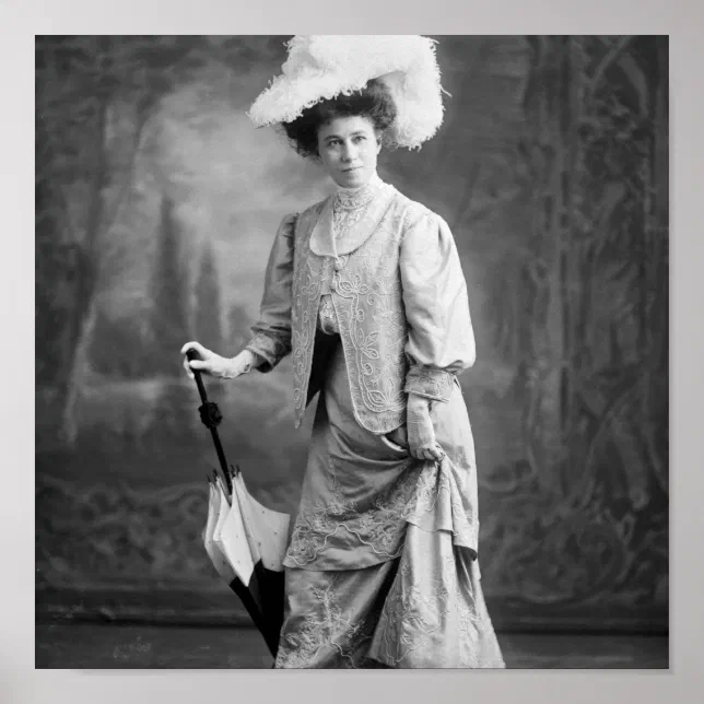 Fancy Outfit: early 1900s Poster | Zazzle