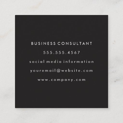 Fancy Pattern Gold Border Square Business Card | Zazzle