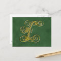 Fancy Royal Monogram Letter L Postcard | Zazzle