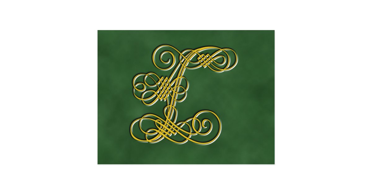 Fancy Royal Monogram Letter L Postcard | Zazzle.com