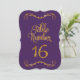 Fancy Script Glitter Table Number 16 Formal Dinner | Zazzle