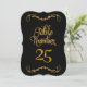 Fancy Script Glitter Table Number 25 Receptions | Zazzle