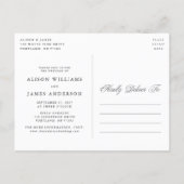 Fancy Script Love is Patient Wedding Postponement Announcement Postcard ...