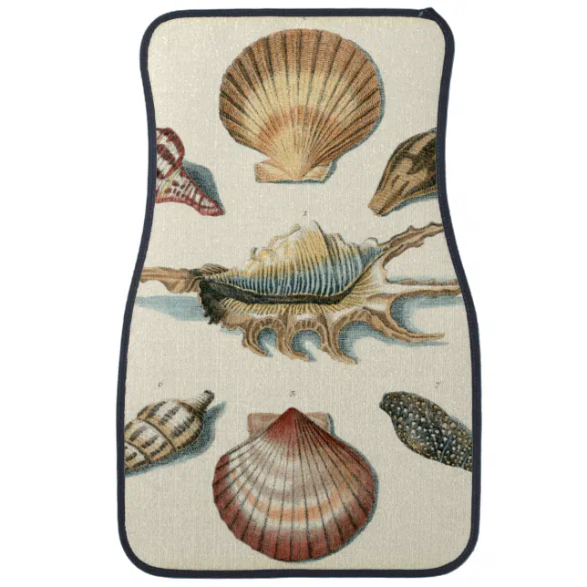 Fancy Shell Beach Car Floor Mat | Zazzle