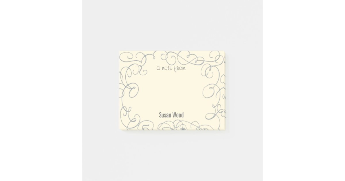 Fancy-Shmancy Custom Sticky Notes | Zazzle