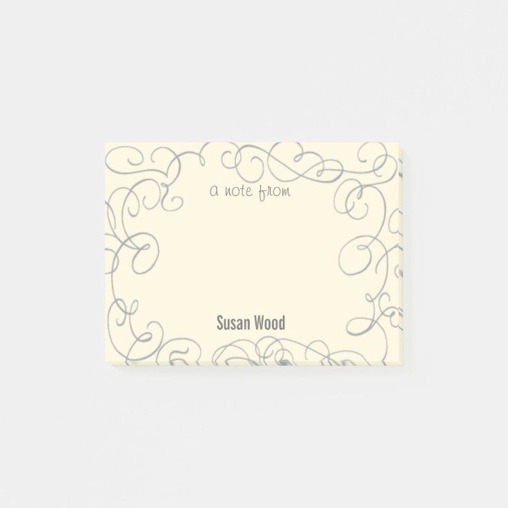 Fancy-Shmancy Custom Sticky Notes | Zazzle