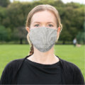 fancy sophisticated sequins pearl white lace adult cloth face mask | Zazzle