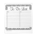 Fancy To Do List Notepad | Zazzle