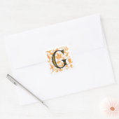 Fancy Vintage Monogram ‘G’ - Sticker | Zazzle