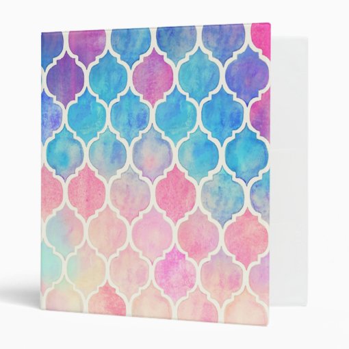 Fancy Watercolor Binder | Zazzle