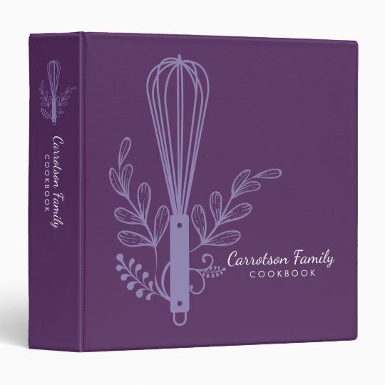 Fancy whisk cooking baking cookbook recipe binder | Zazzle.com