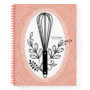 Fancy whisk personal cookbook recipe notebook | Zazzle