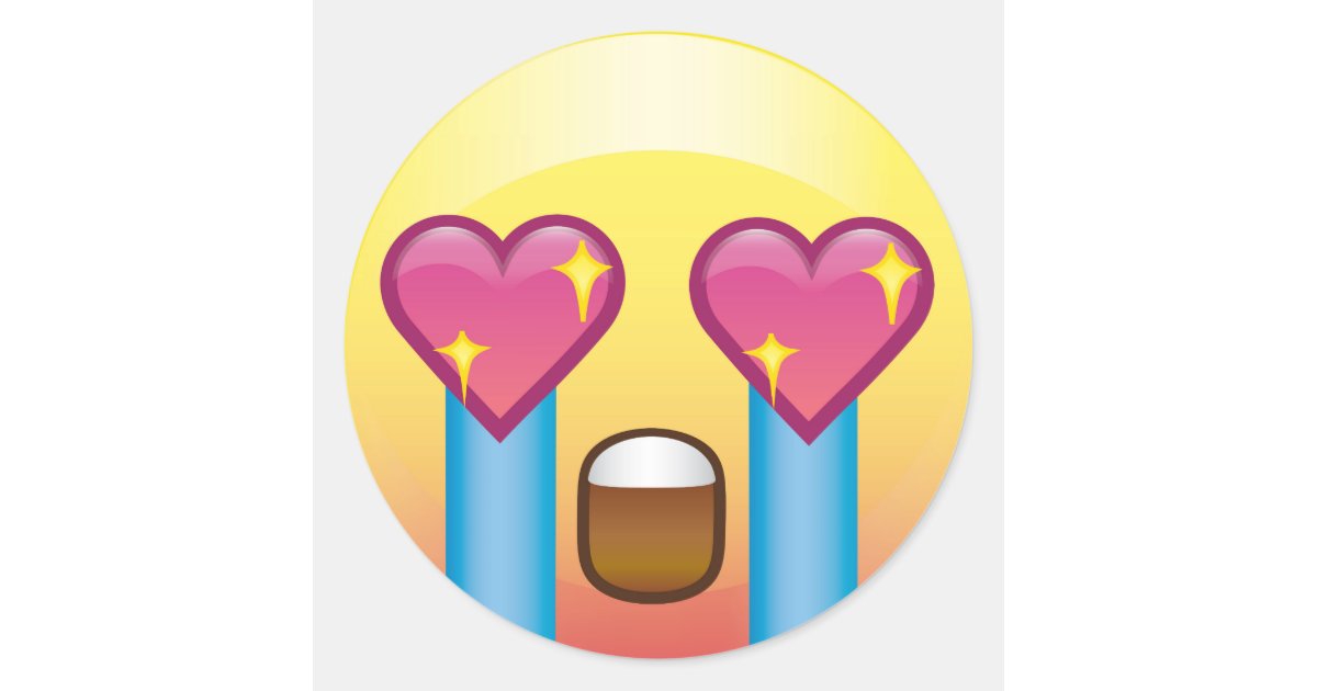 Fangirl Excited Crying Love Happy Emoji Stickers | Zazzle