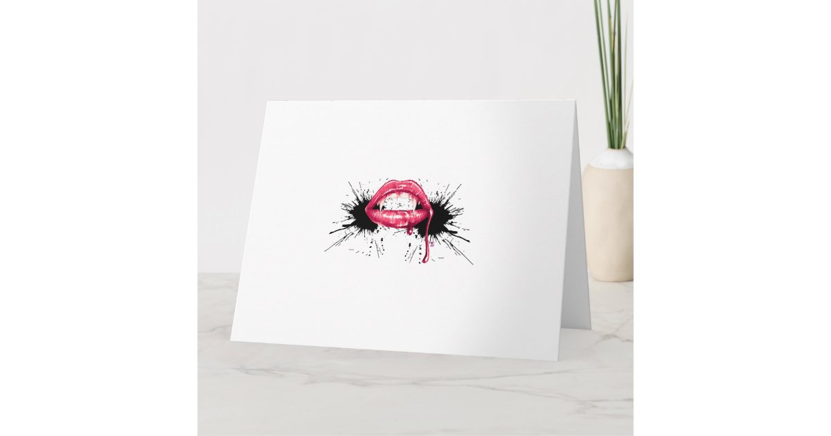 Fangs Splash Card | Zazzle