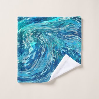 Fantastic abstract wave bath towel set | Zazzle