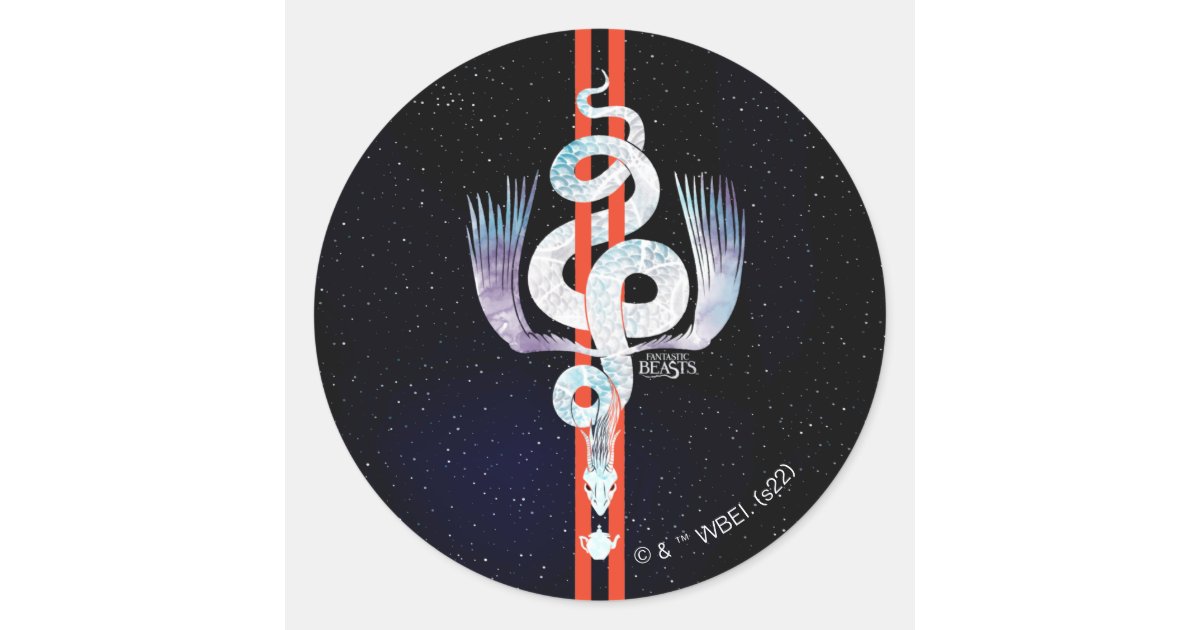 Fantastic Beasts Occamy Classic Round Sticker | Zazzle