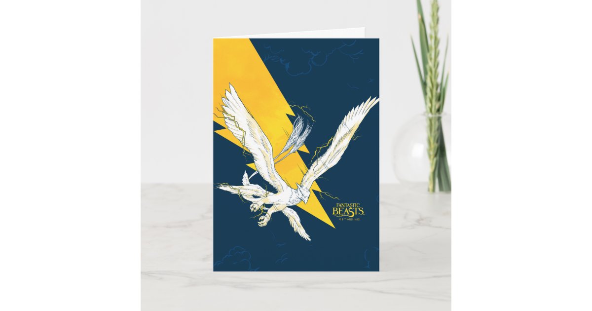 Fantastic Beasts Thunderbird Card | Zazzle