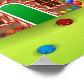 Fantastic Candy Land Landscape Background Poster | Zazzle