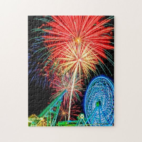 Fantastic Fireworks Puzzle | Zazzle.com