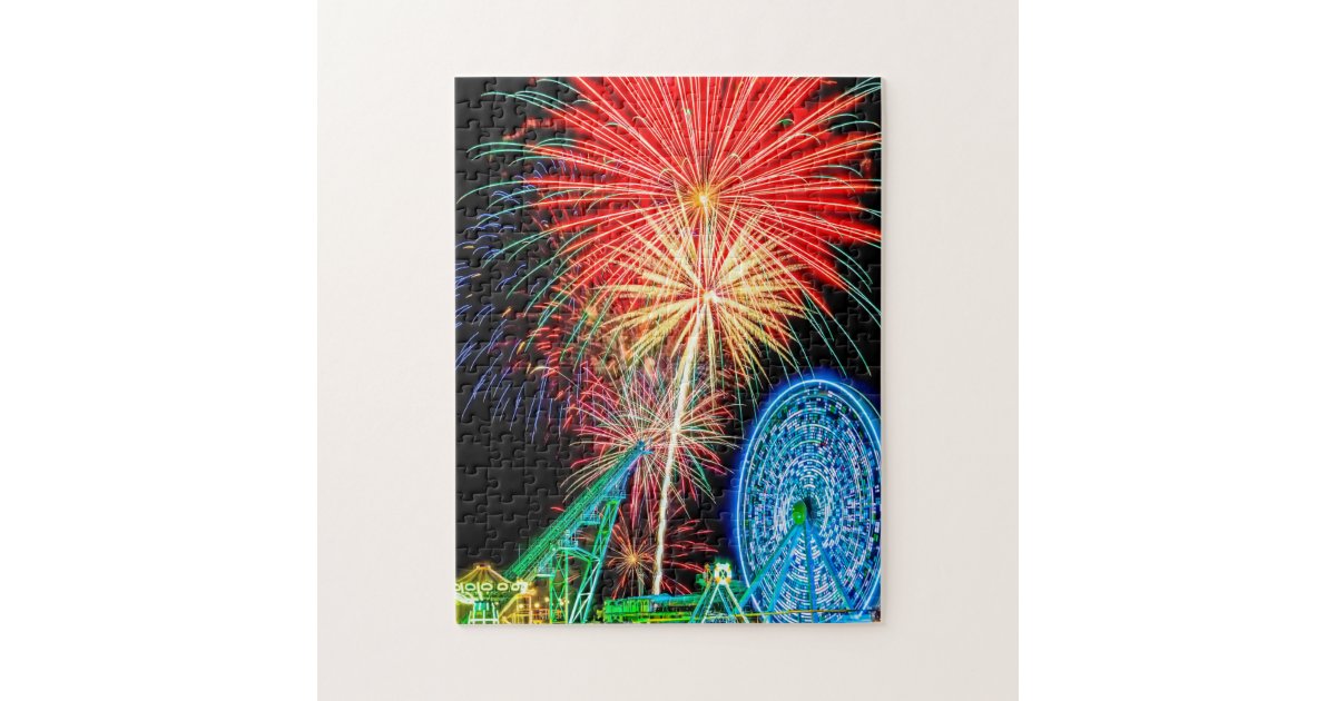 Fantastic Fireworks Puzzle | Zazzle