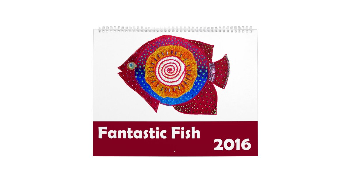 Fantastic Fish Calendar | Zazzle