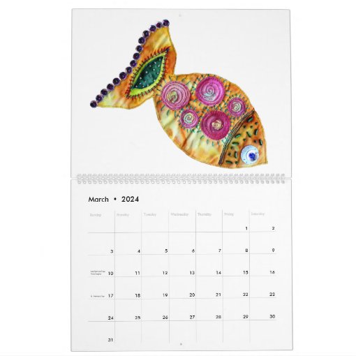 Fantastic Fish Calendar | Zazzle