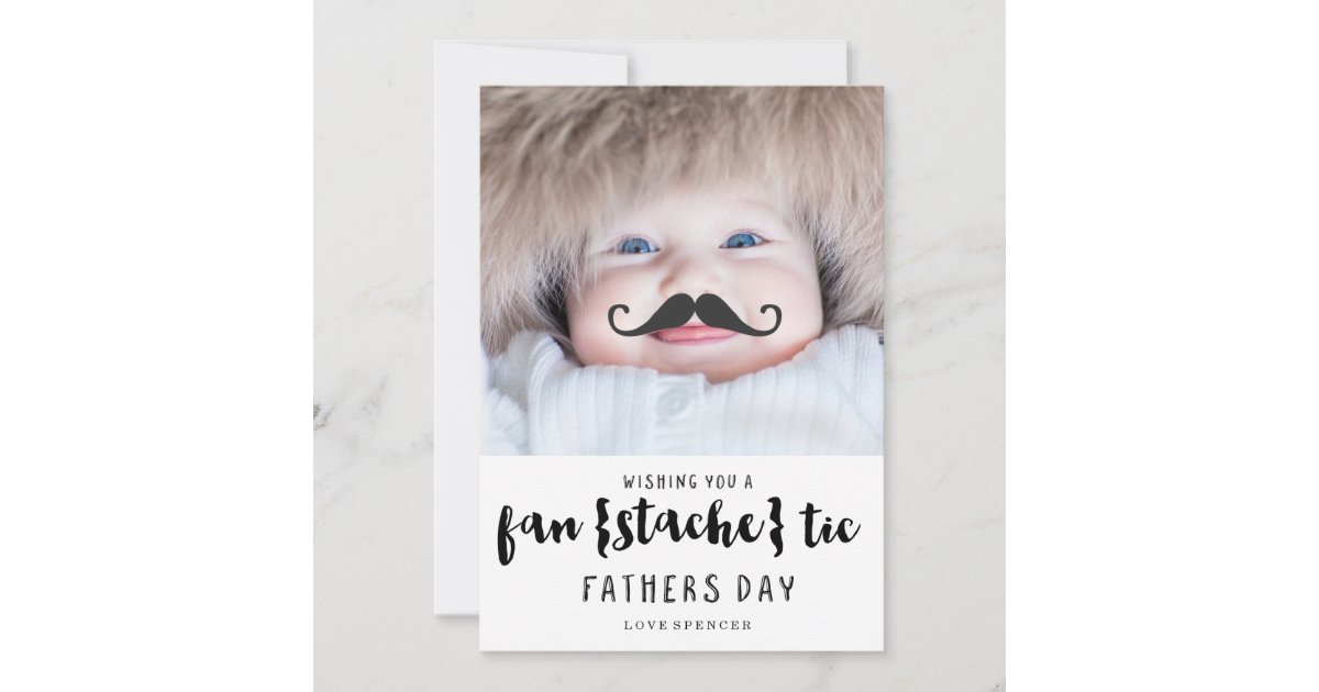 FANTASTIC MUSTACHE | FATHERS DAY CARD | Zazzle