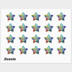 Fantastic Work Star Sticker | Zazzle