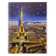 Fantasy Aerial View of Paris Under the Stars Notebook | Zazzle