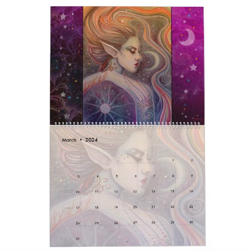 Fantasy Art Calendar by Molly Harrison | Zazzle