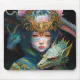 Fantasy Art Dragon Goddess Queen Mouse Pad | Zazzle