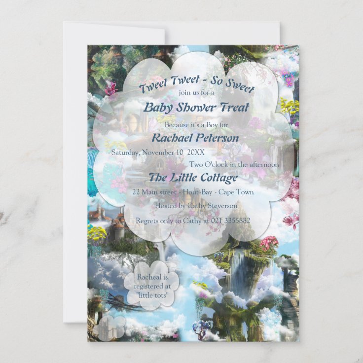Fantasy Baby Shower Invitation | Zazzle
