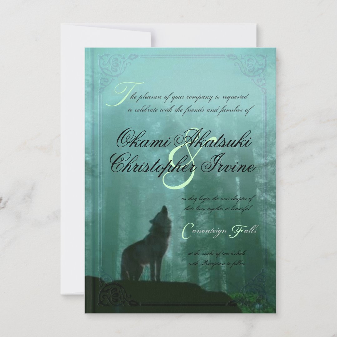 Fantasy Book Wedding Invitation | Zazzle