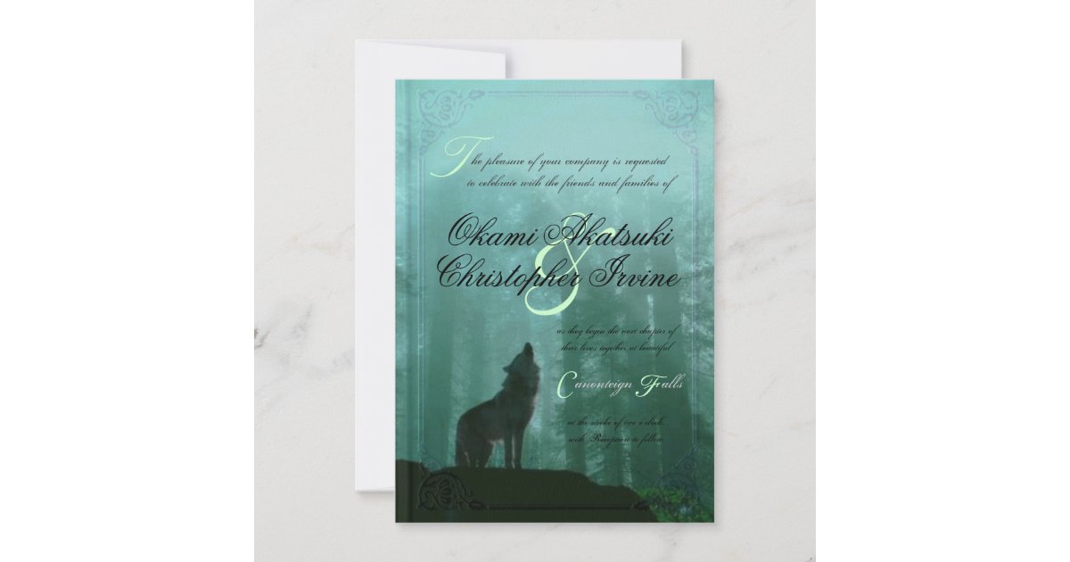 Fantasy Book Wedding Invitation | Zazzle