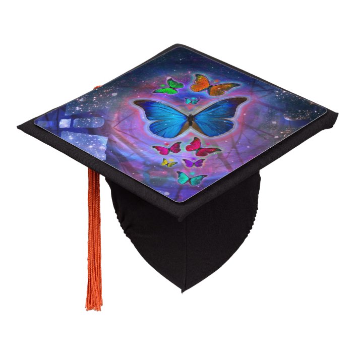 Fantasy Butterfly Graduation Cap Topper | Zazzle.com