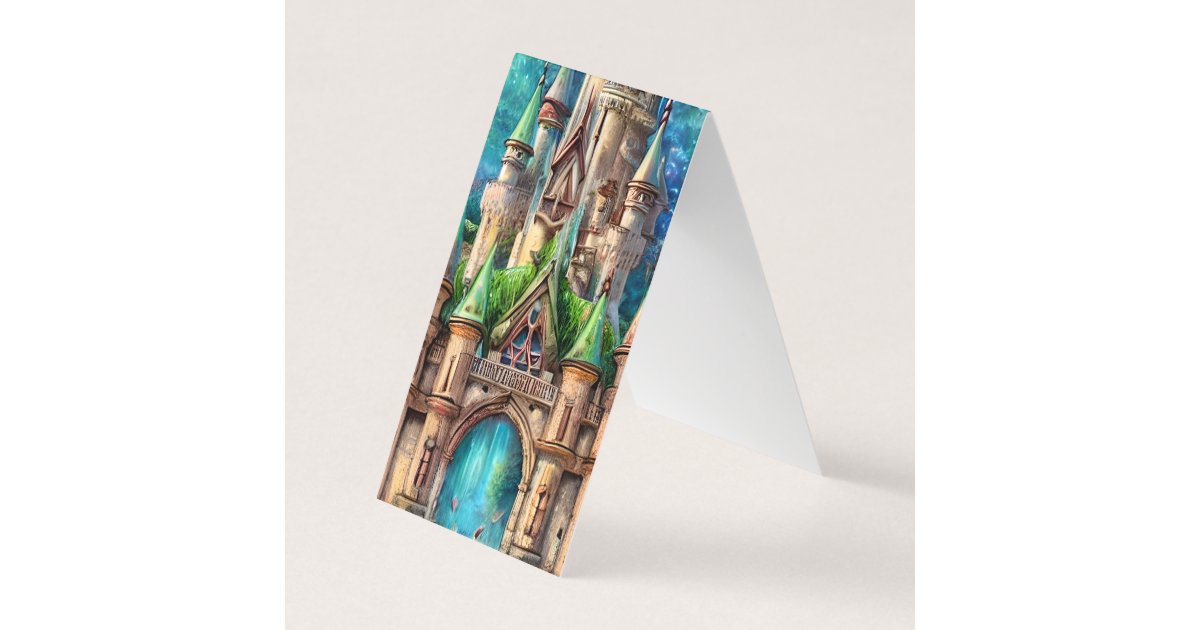 Fantasy Castle Business Card | Zazzle
