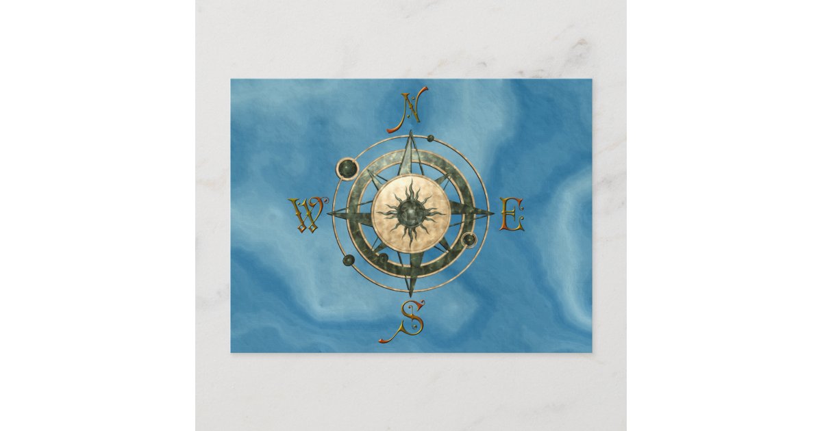 Fantasy (Celtic) Compass Design Postcard | Zazzle