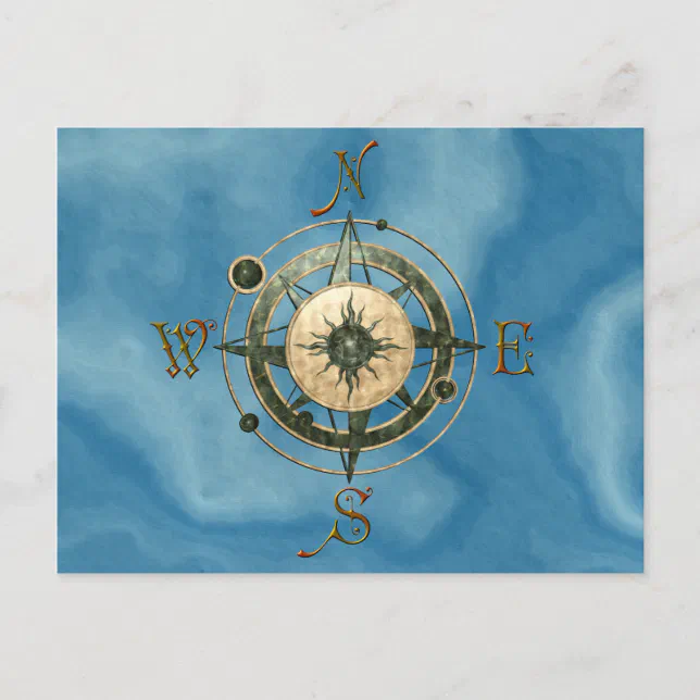Fantasy (Celtic) Compass Design Postcard | Zazzle