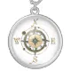Fantasy (Celtic) Compass Design Silver Plated Necklace | Zazzle