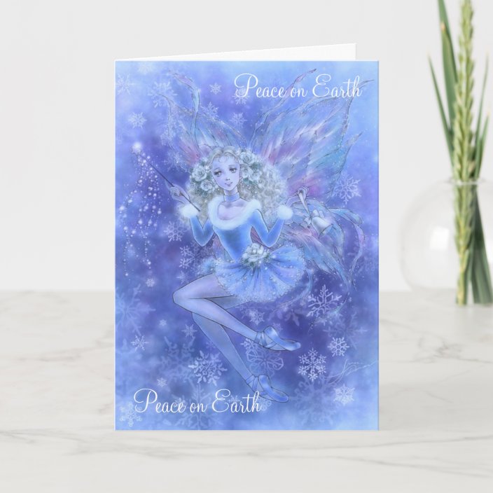 Fantasy Christmas Greeting Card - Blue Fairy | Zazzle.com