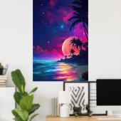 Fantasy Colorful Night Poster - Version 2 | Zazzle