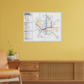 Fantasy Columbus Transit Map Poster | Zazzle