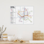 Fantasy Columbus Transit Map Poster | Zazzle