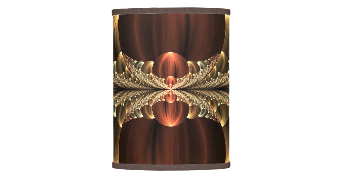 Fantasy Construction Shiny Abstract Fractal Art Lamp Shade | Zazzle