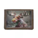 Fantasy Cute Wacky Mosaic Moose Trifold Wallet | Zazzle
