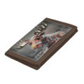 Fantasy Cute Wacky Mosaic Moose Trifold Wallet | Zazzle