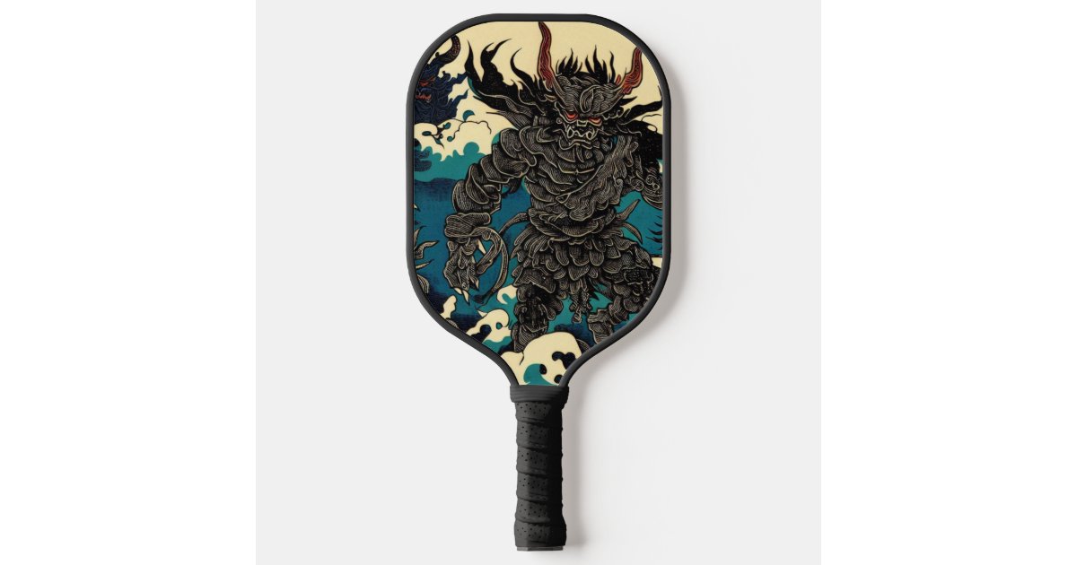 Fantasy Demons - Japanese Woodcut Style 1 Pickleball Paddle | Zazzle