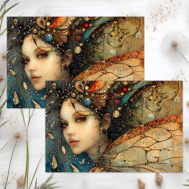 FANTASY FAIRY DECOUPAGE TISSUE PAPER | Zazzle