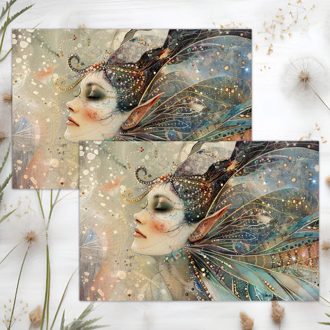 FANTASY FAIRY DECOUPAGE TISSUE PAPER | Zazzle